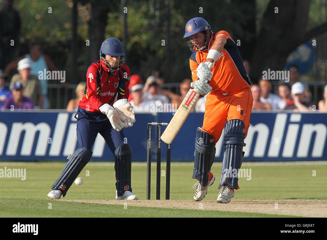 Tom Cooper in batting action for Netherlands - Essex Eagles vs ...