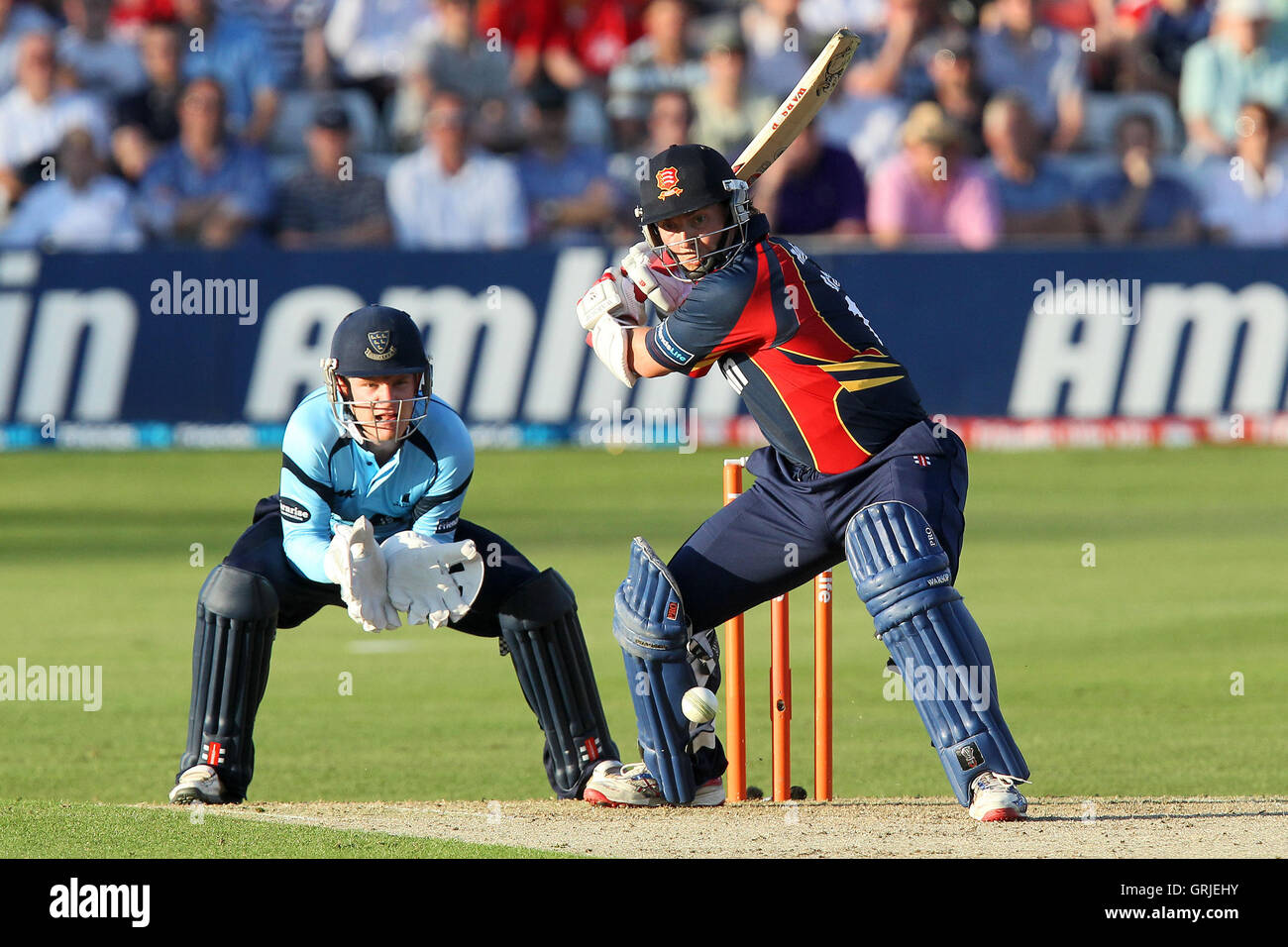 Graham Napier in batting action for Essex - Essex Eagles vs Sussex ...