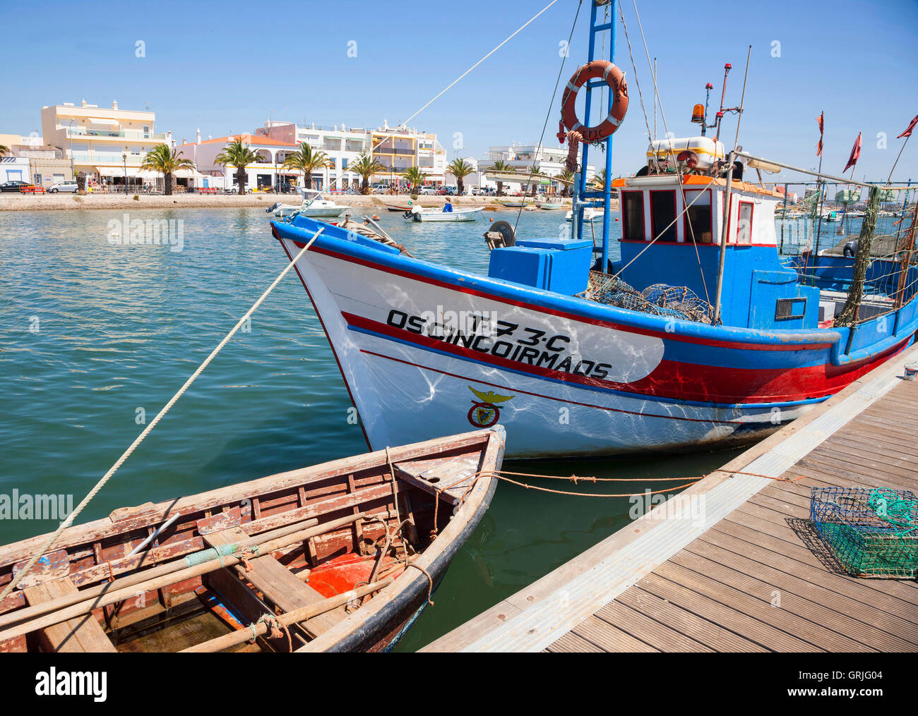 Fishing boats in The Algarve Portugal Stock Photo - Alamy