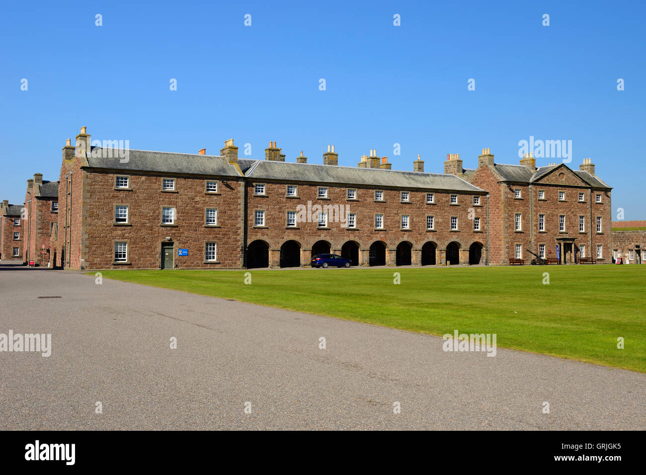 Staff Block and Highlander's Museum within Fort George on Moray Coast ...