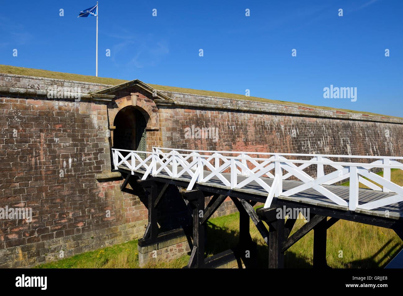 Entrance to Fort George on Moray Coast, Highland, Scotland Stock Photo ...