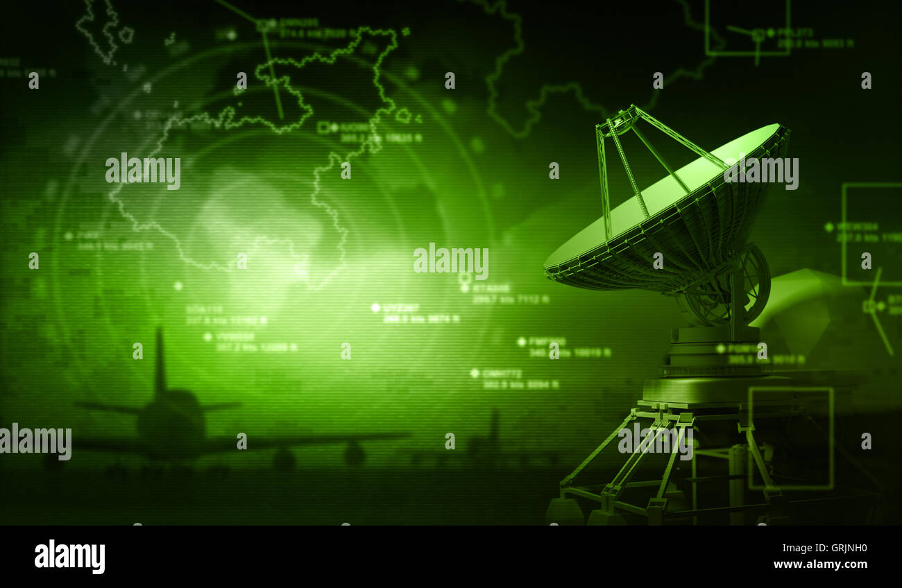 Radar with targets in action Stock Photo - Alamy