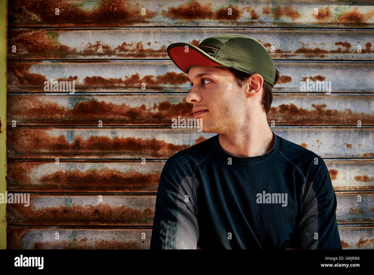 portrait of a male athlete/runner Stock Photo - Alamy