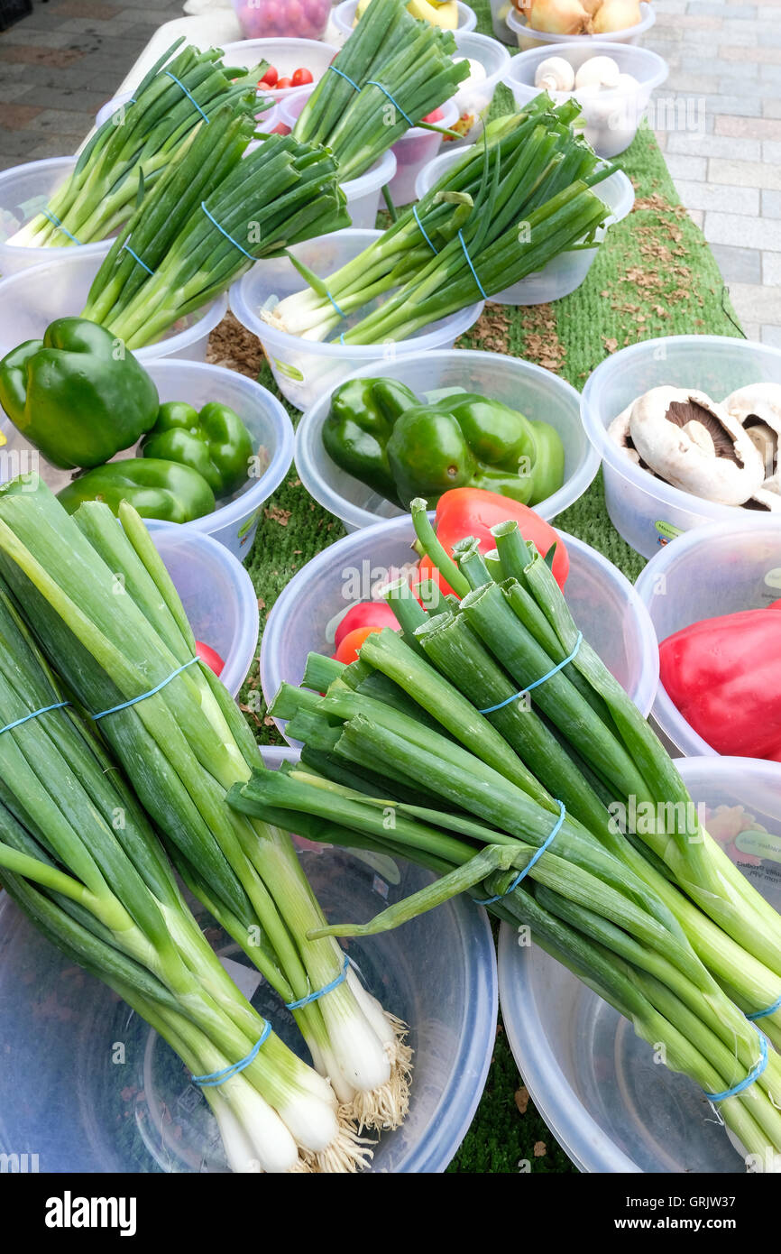 Peppers and spring onions hi-res stock photography and images - Alamy