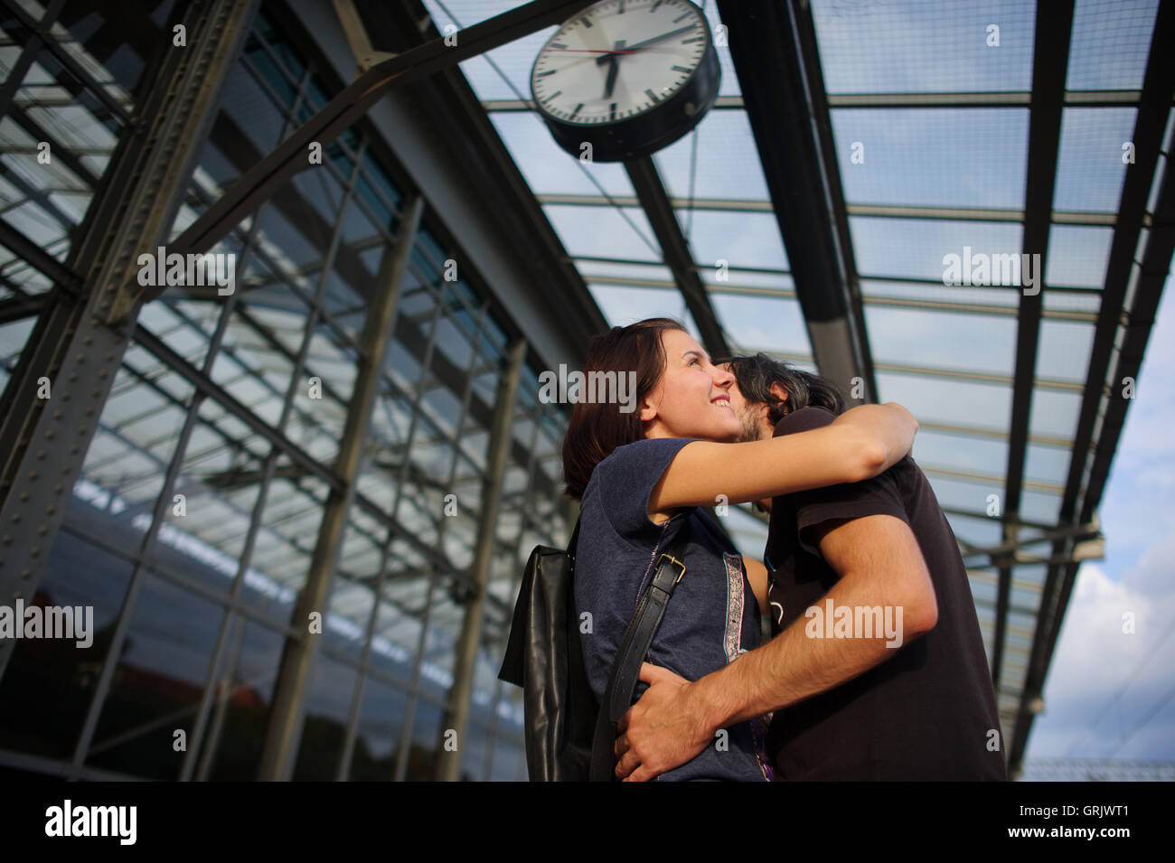 Waiting Under Clock High Resolution Stock Photography and Images - Alamy
