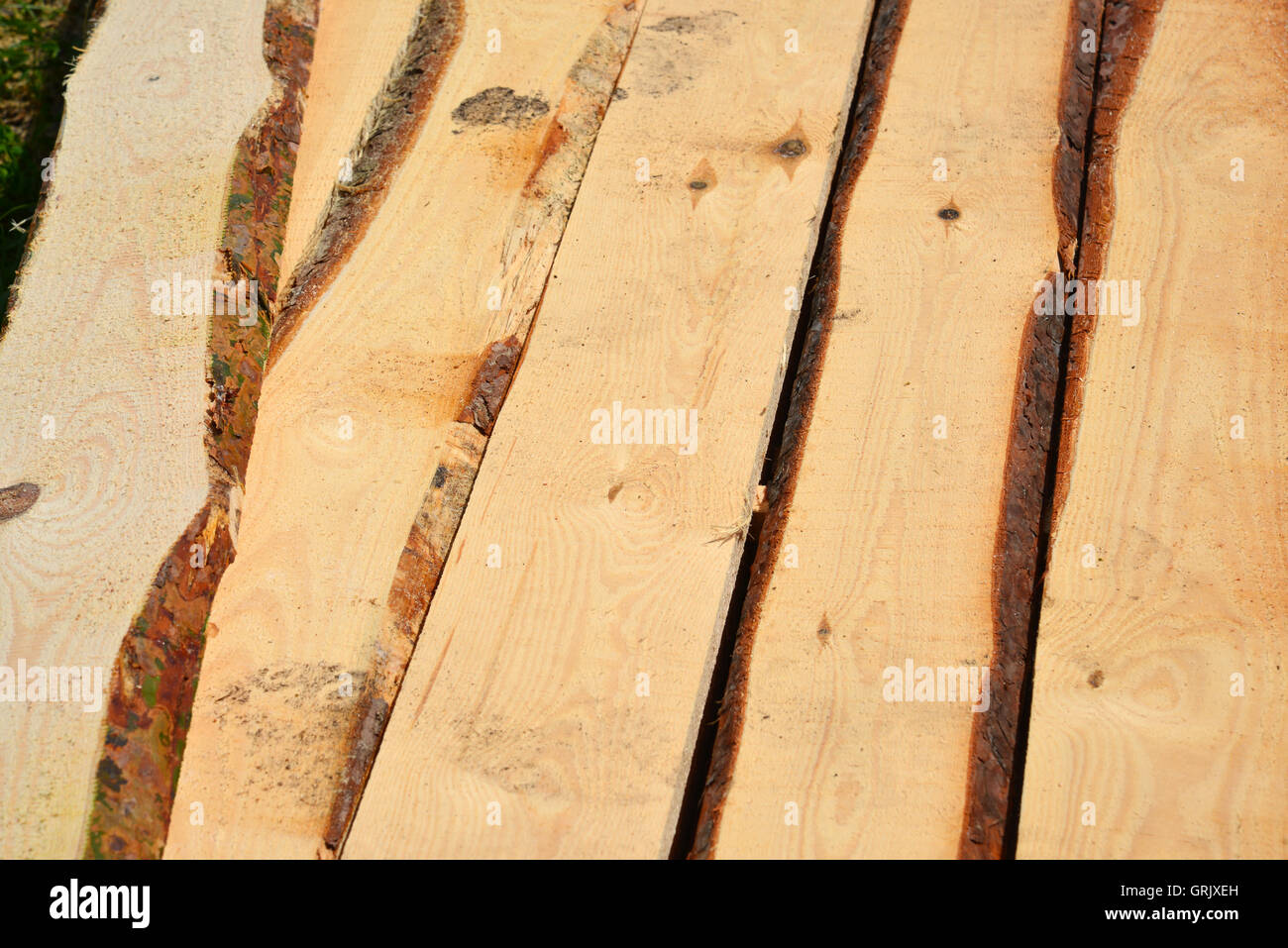 Set of Stacked wood pine timber for construction buildings Stock Photo ...