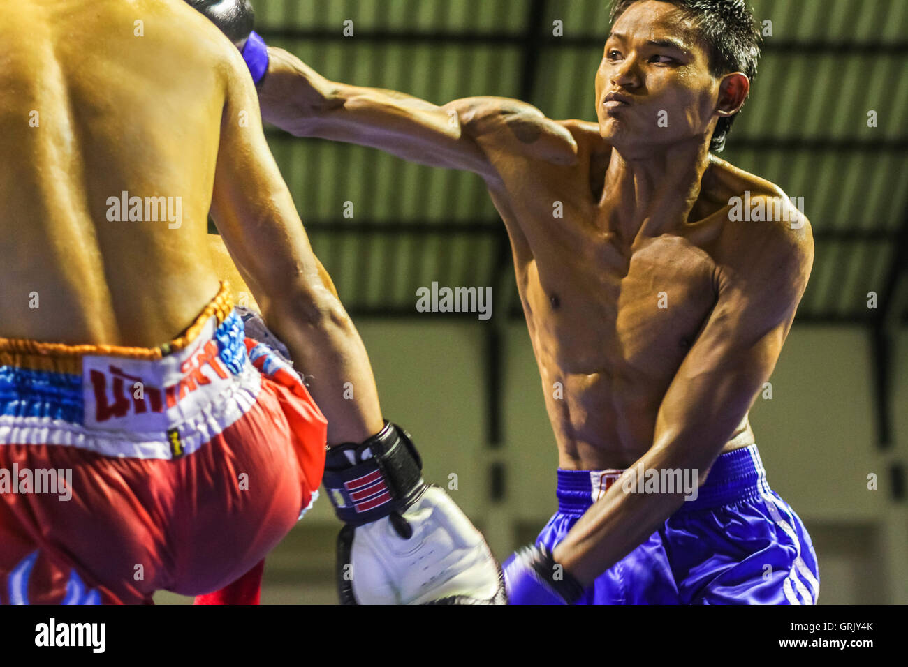 Muay Thai boxers Stock Photo - Alamy