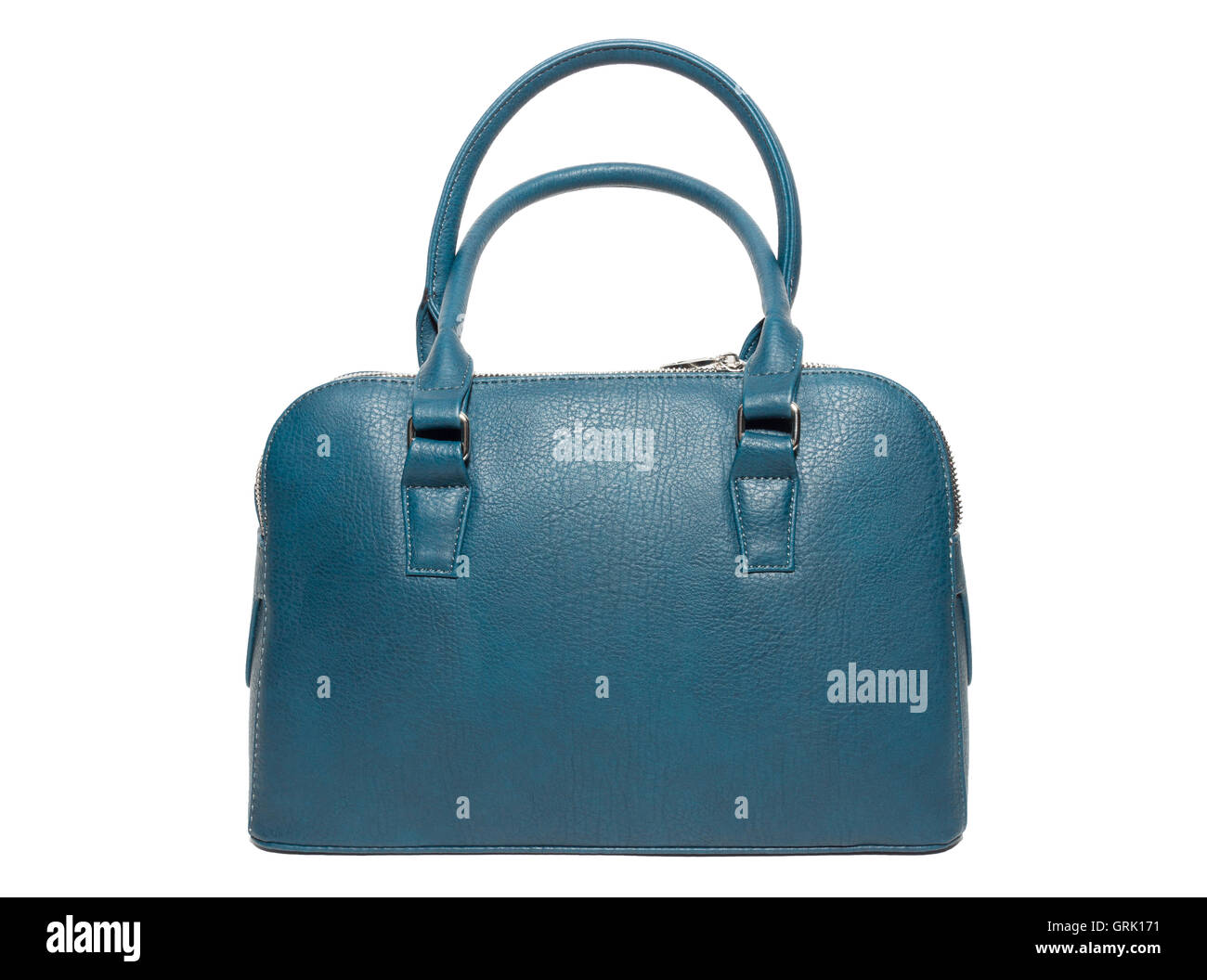 The photograph shows a female handbag on a white background Stock Photo ...