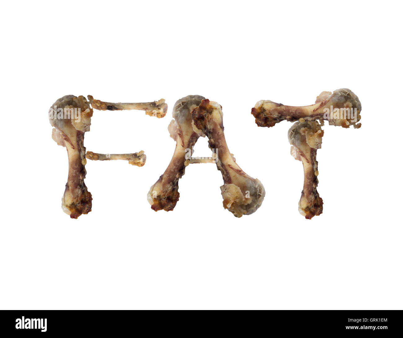 fat word letter alphabet English bone wings chicken wings background ...