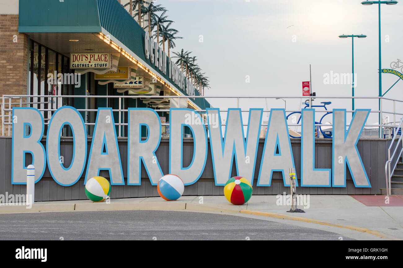 Wildwood Boardwalk Sign High Resolution Stock Photography and Images - Alamy