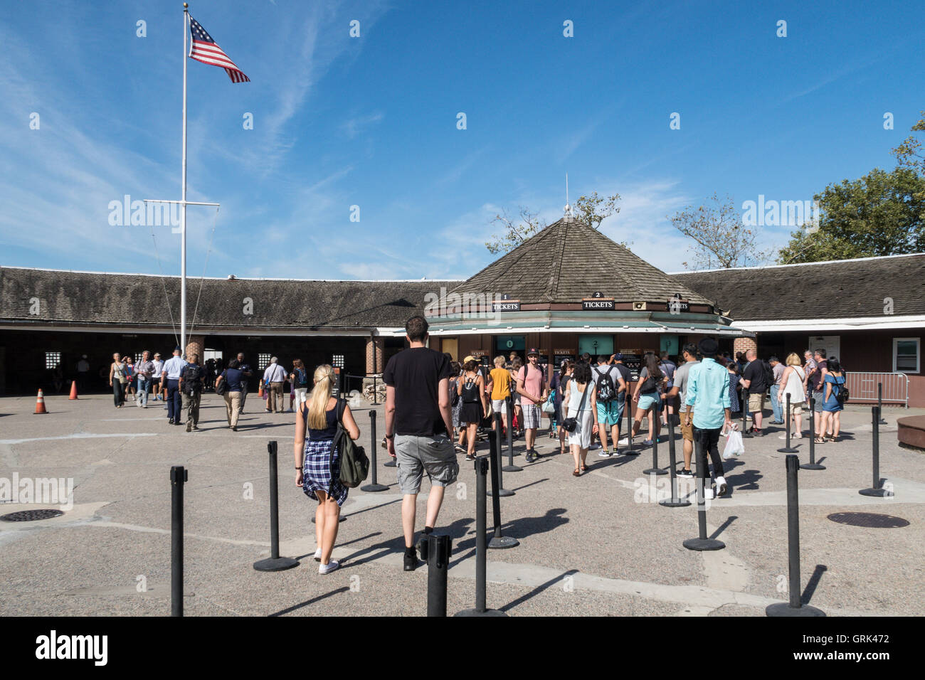 Castle Clinton National Monument in Battery Park, NYC, USA Stock Photo ...