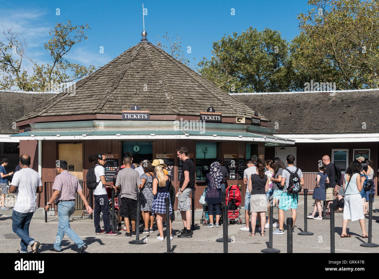 Castle Clinton National Monument in Battery Park, NYC, USA Stock Photo ...