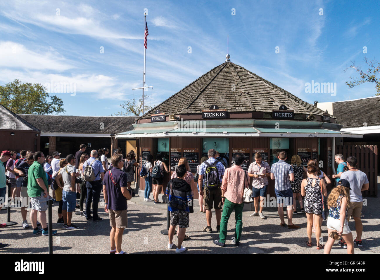Castle Clinton National Monument in Battery Park, NYC, USA Stock Photo ...