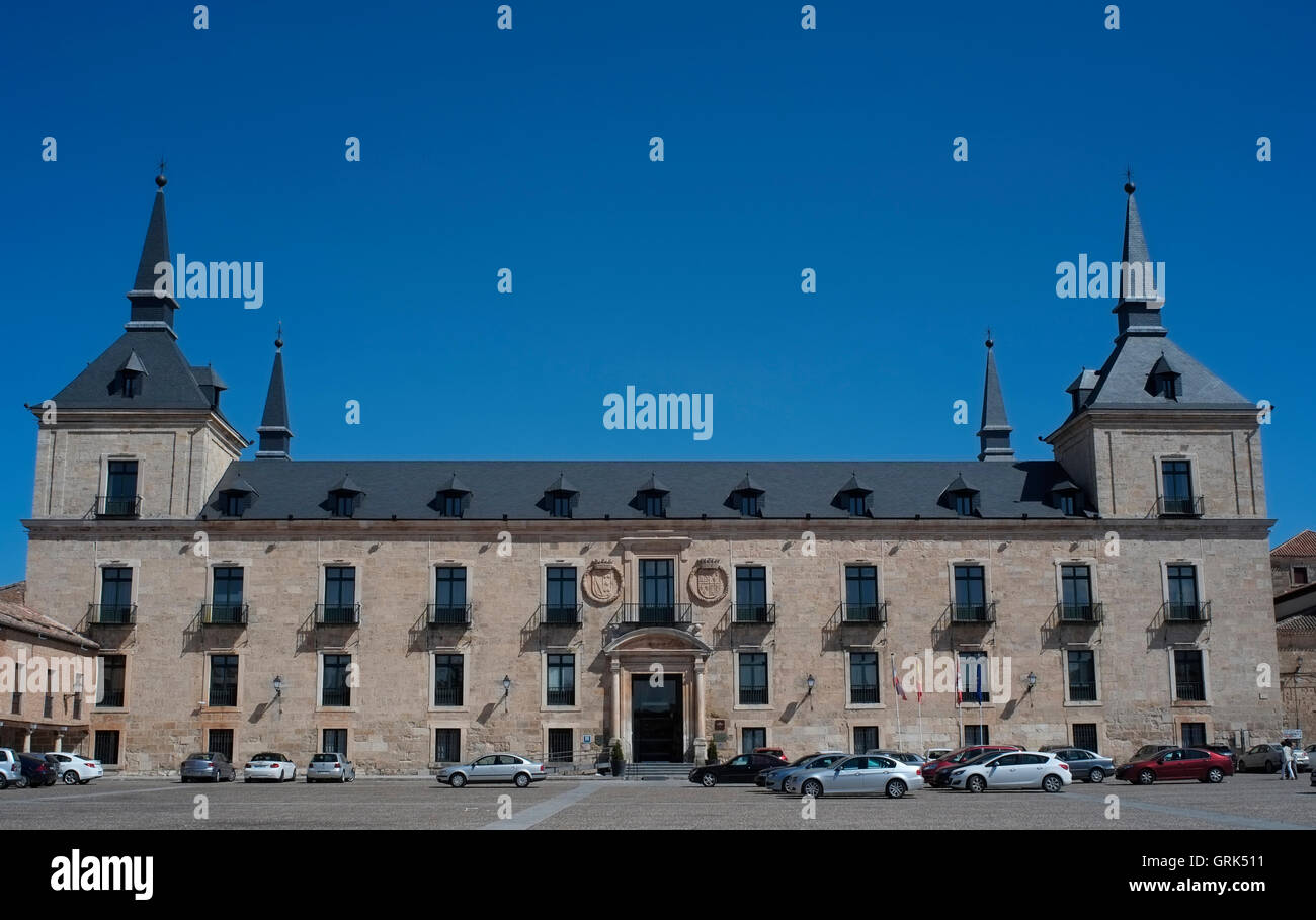 The Parador is seen across the main square in Lerma, Spain August 24 ...