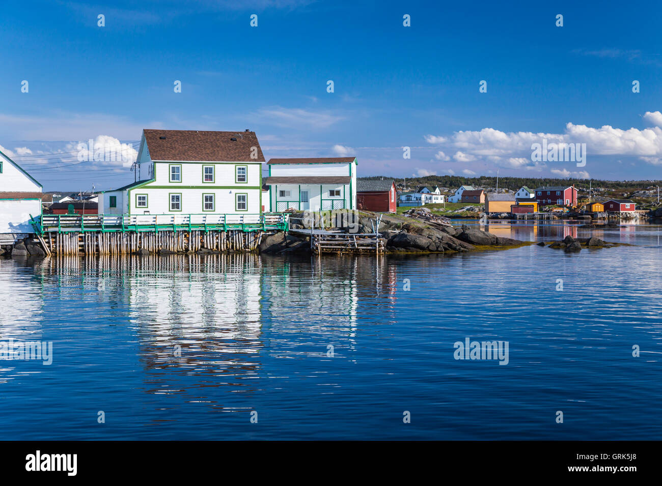 The fishing village of Tilting, Fogo Island, Newfoundland and Labrador ...