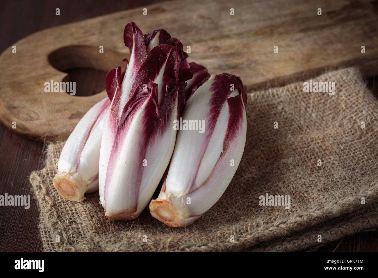Fresh red endive for an healthy nutrition Stock Photo - Alamy
