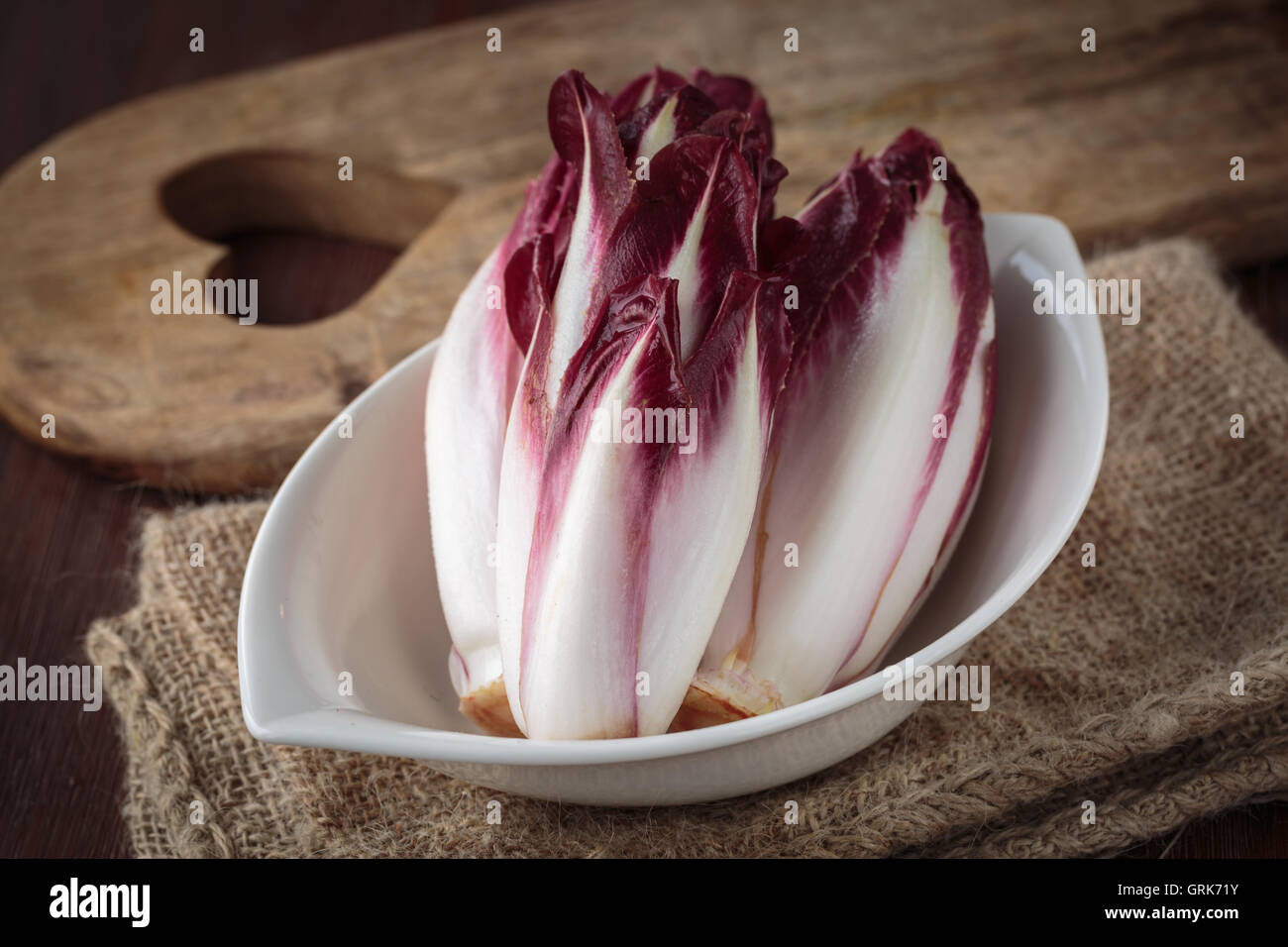 Fresh red endive for an healthy nutrition Stock Photo - Alamy