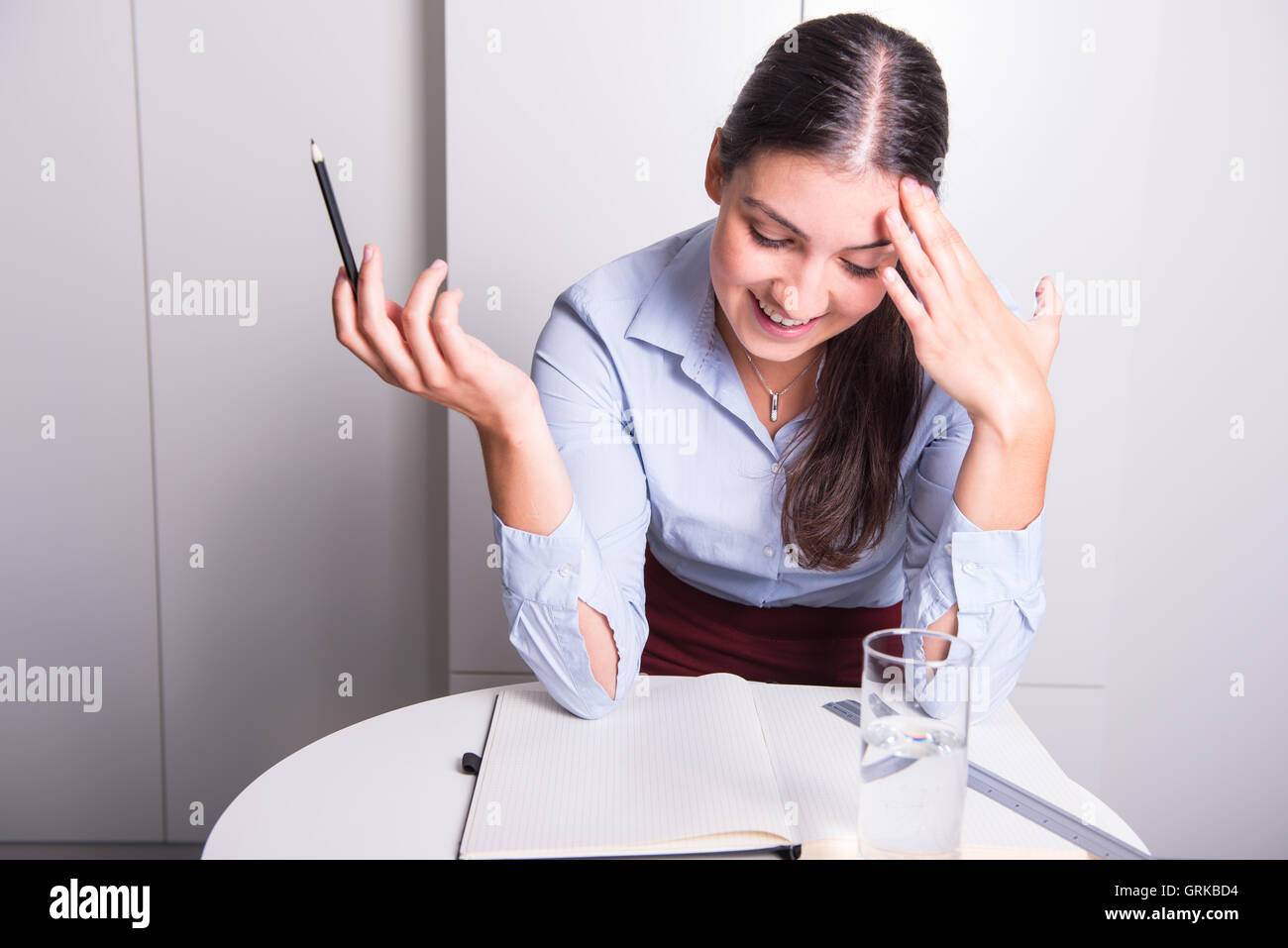 Very happy she hi-res stock photography and images - Alamy