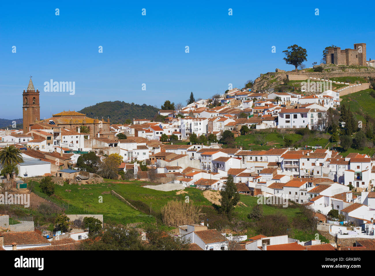 Cortegana, Castle, Sierra de Aracena y Picos Aroche natural park ...