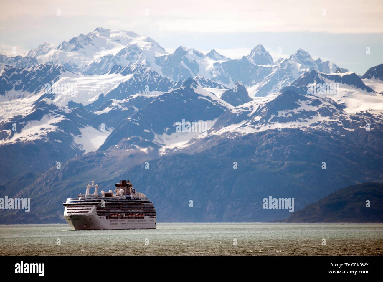 Cuise near the Mount Fairweather in Glacier Bay National Park Alaska ...