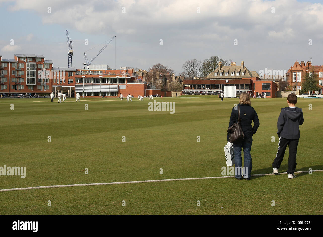 General view of Fenner's Cricket Ground, Cambridge University, during ...