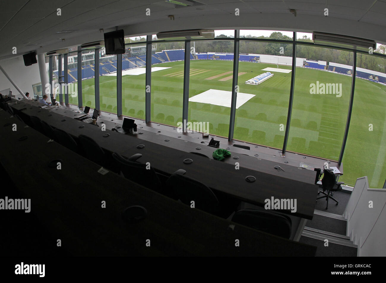 A general view from the SWALEC Stadium media centre - Glamorgan CCC vs ...