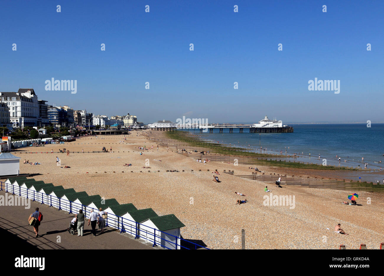 Eastbourne Beach & Pier, East Sussex, UK Stock Photo - Alamy