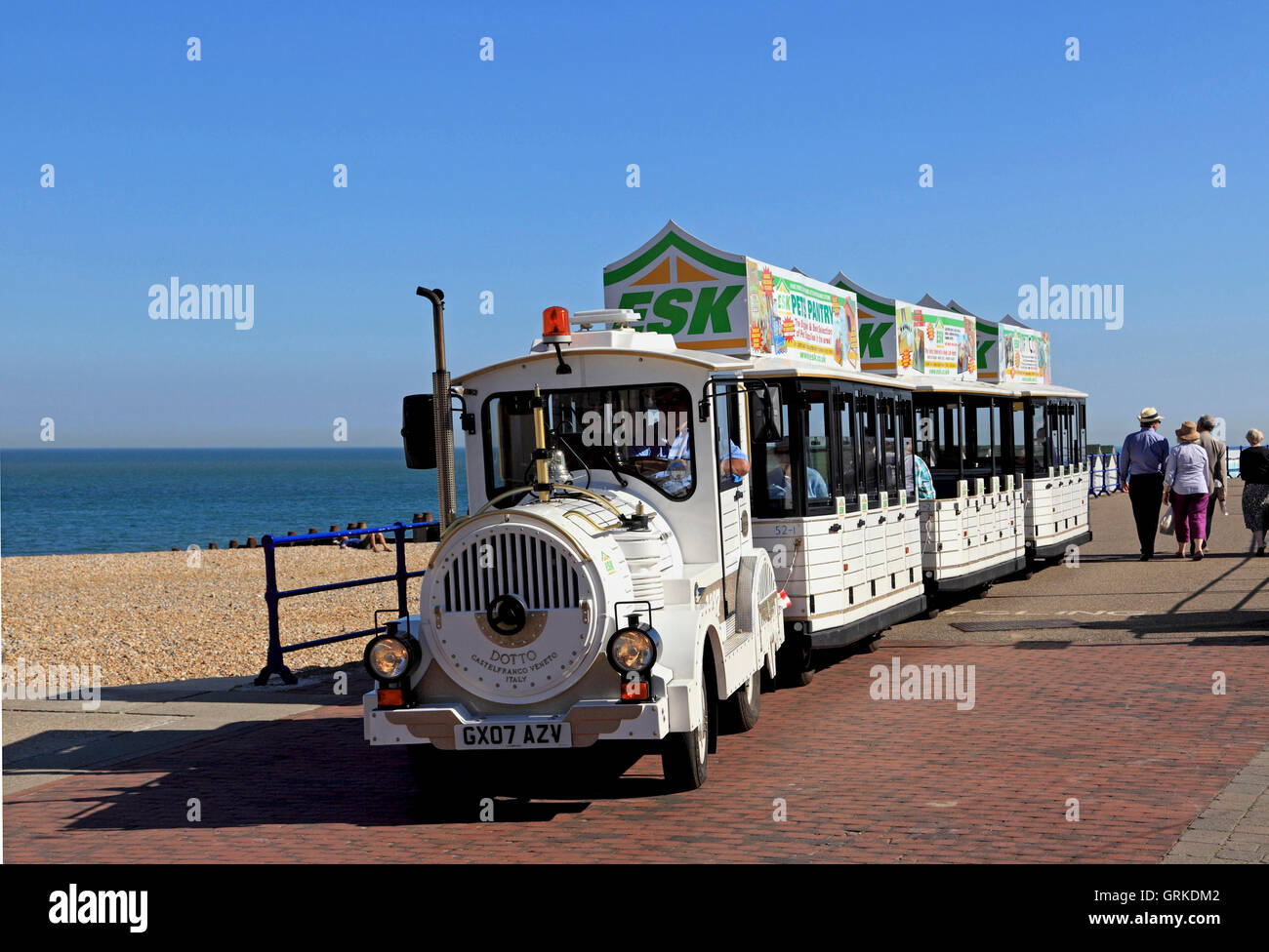 Eastbourne Tourist train, East Sussex, UK Stock Photo - Alamy