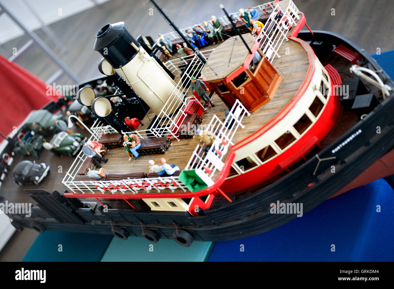 Model ship in Old Low Light heritage centre, North Shields Stock Photo ...