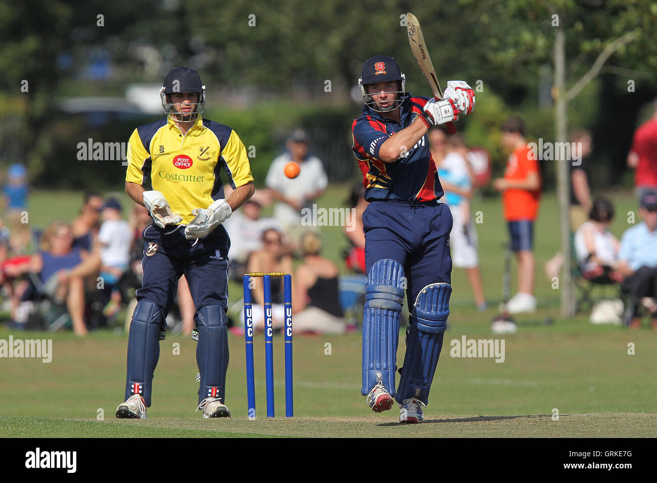 Graham Napier in batting action for Essex - Upminster CC vs Essex CCC ...
