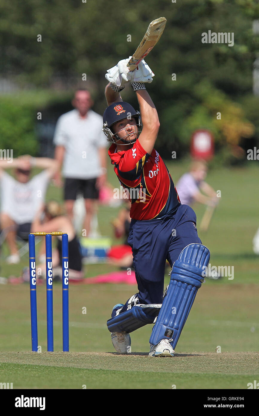 Jaik Mickleburgh in batting action for Essex - Upminster CC vs Essex ...