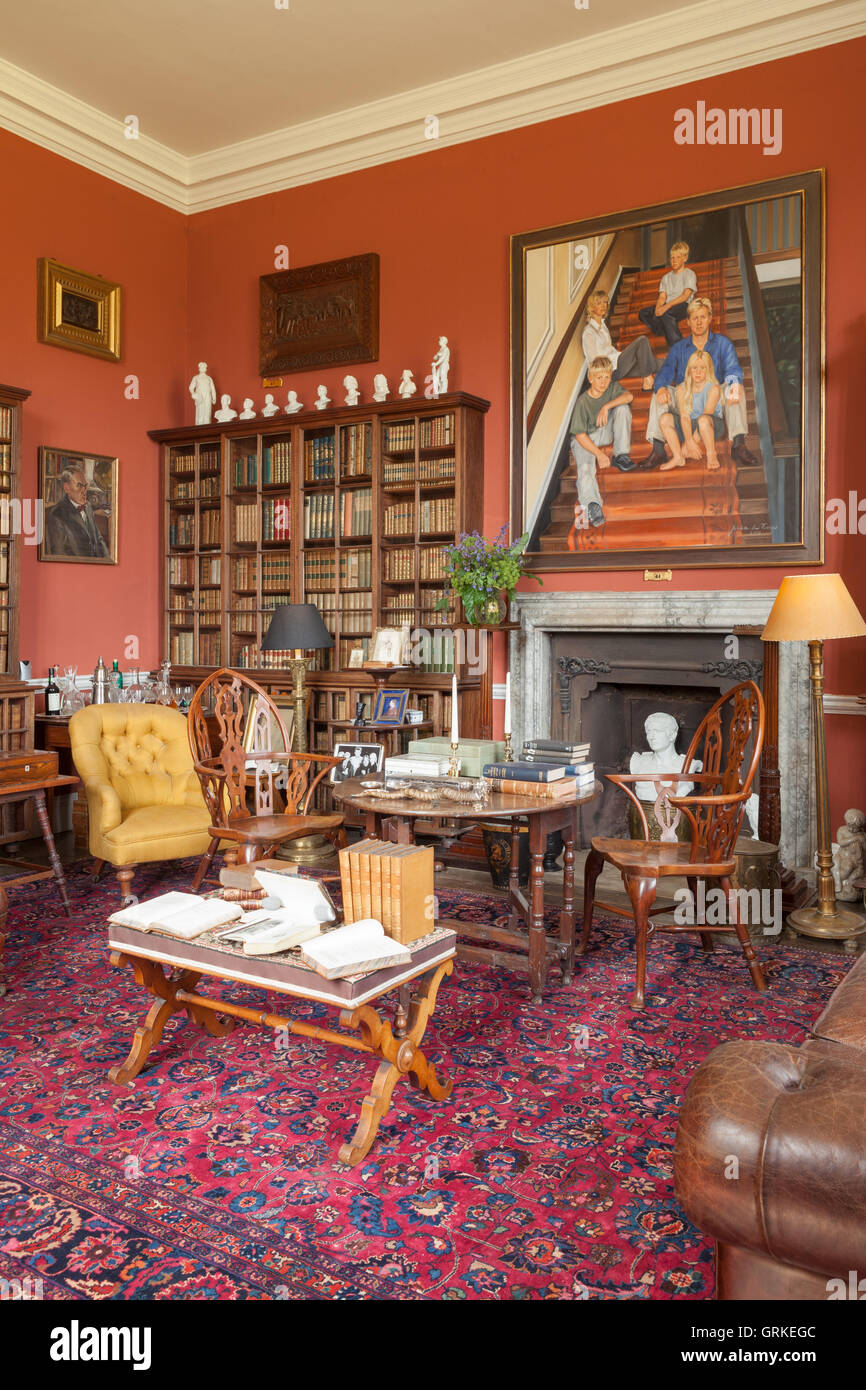The family Library. Doddington Hall and Gardens, Lincolnshire, UK. June ...