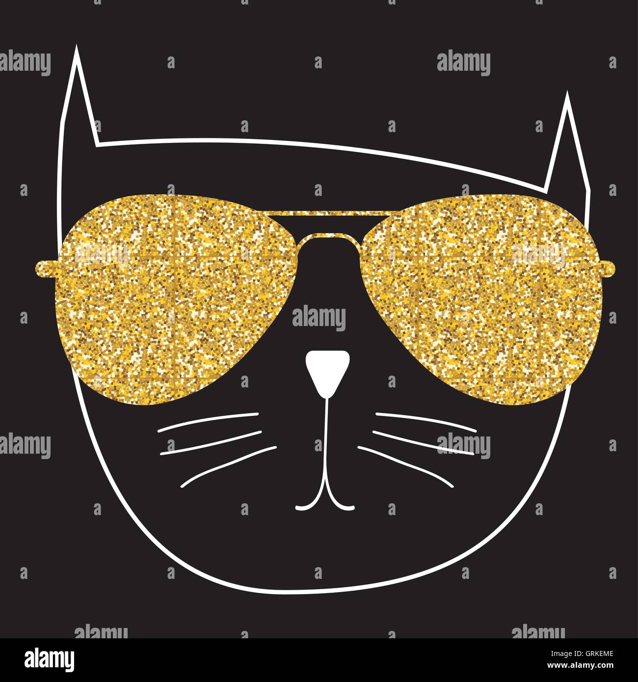 Cute Handdrawn Cat Vector Illustration Stock Vector Image And Art Alamy