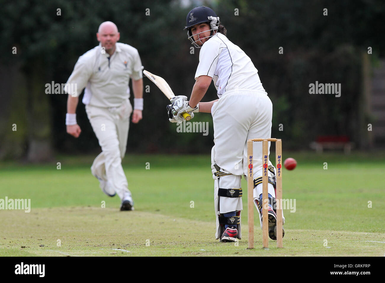 Elliott Timoti in batting action for Upminster - Upminster CC vs ...