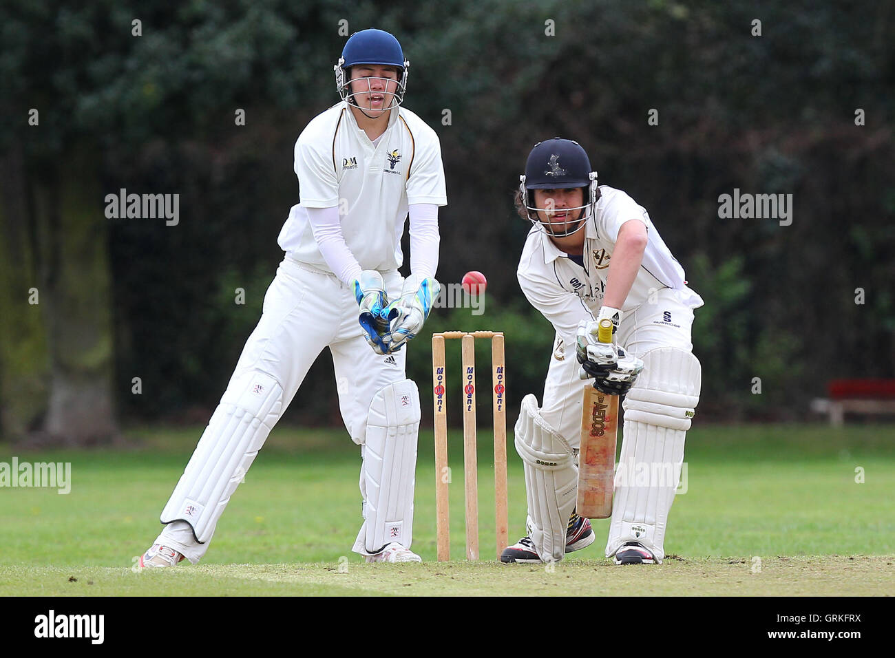 Elliott Timoti in batting action for Upminster - Upminster CC vs ...