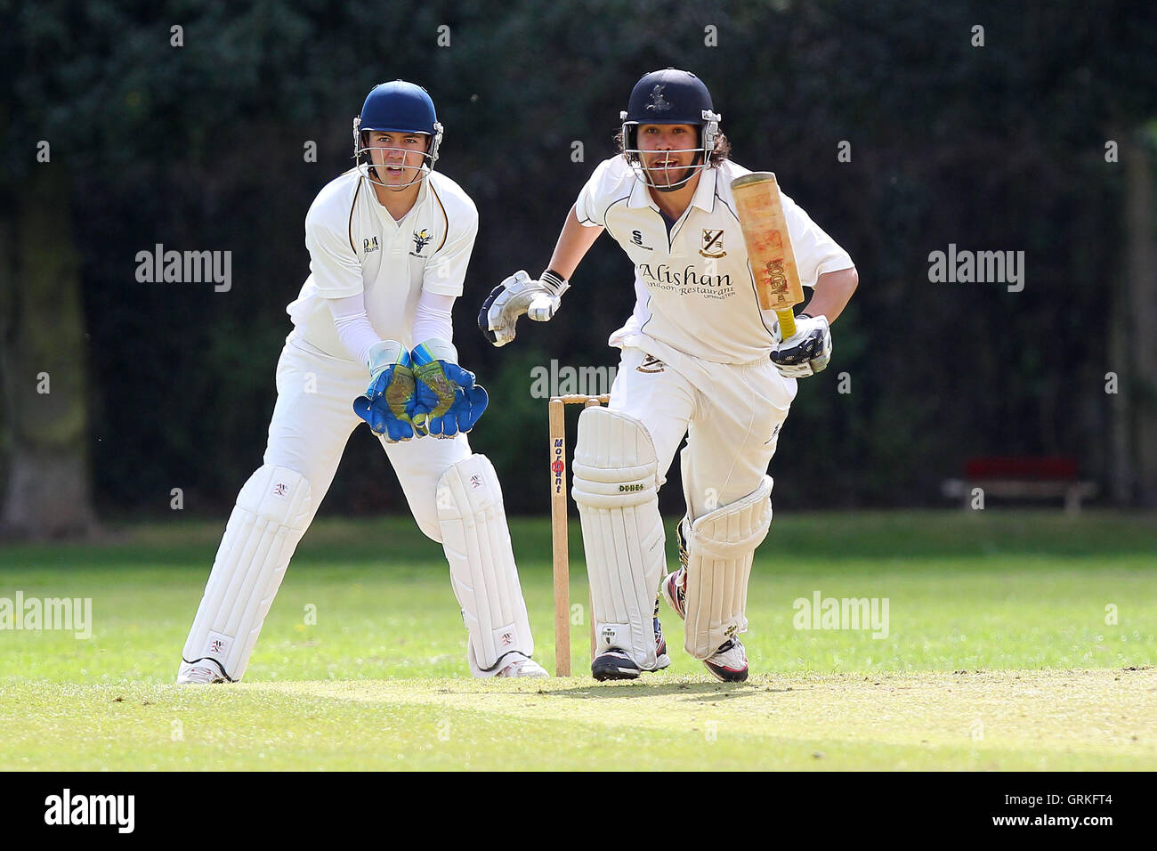 Elliott Timoti in batting action for Upminster - Upminster CC vs ...