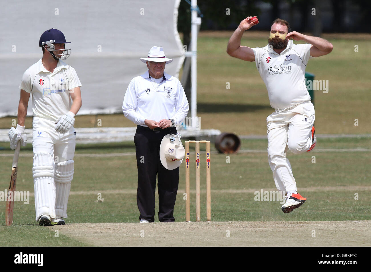 Upminster CC (fielding) vs Shenfield CC during the Essex Cricket League ...