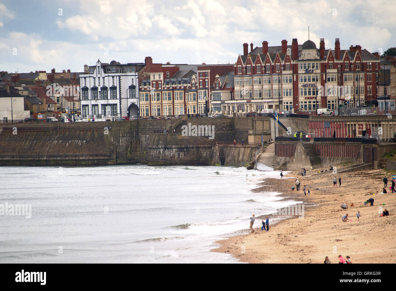 Whitley Bay beach and promenade Stock Photo - Alamy