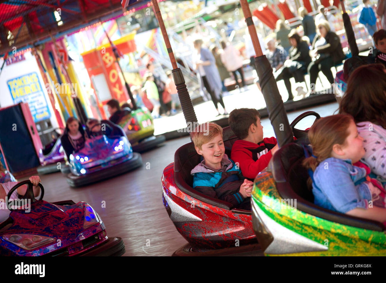 Ocean Beach funfair in South Shields Stock Photo - Alamy