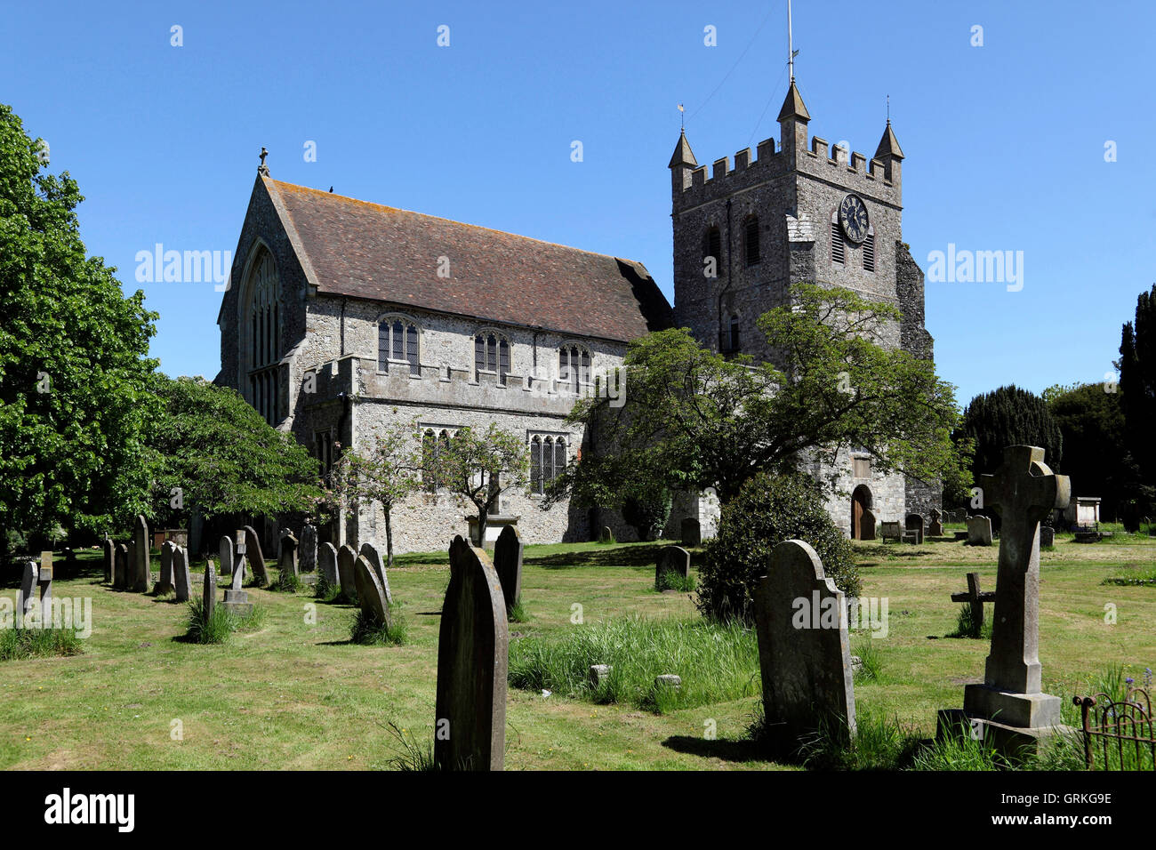 Village Church, Wye, Kent, UK Stock Photo - Alamy