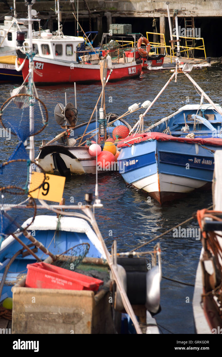 Fishing boats at North Shields Fish Quay Stock Photo - Alamy