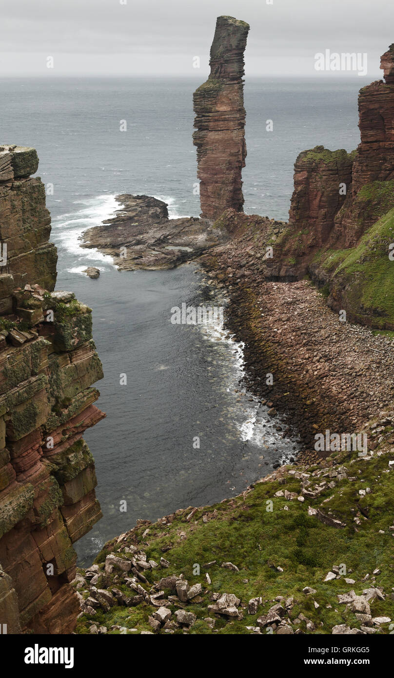 Scottish landscape in Orkney. Old man of Hoy. Scotland. UK Stock Photo ...