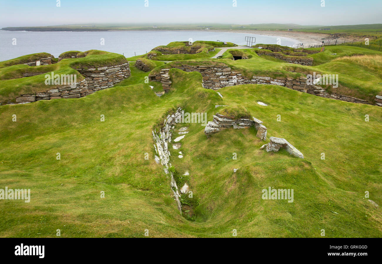 Scottish prehistoric site in Orkney. Skara Brae. Scotland. UK Stock ...