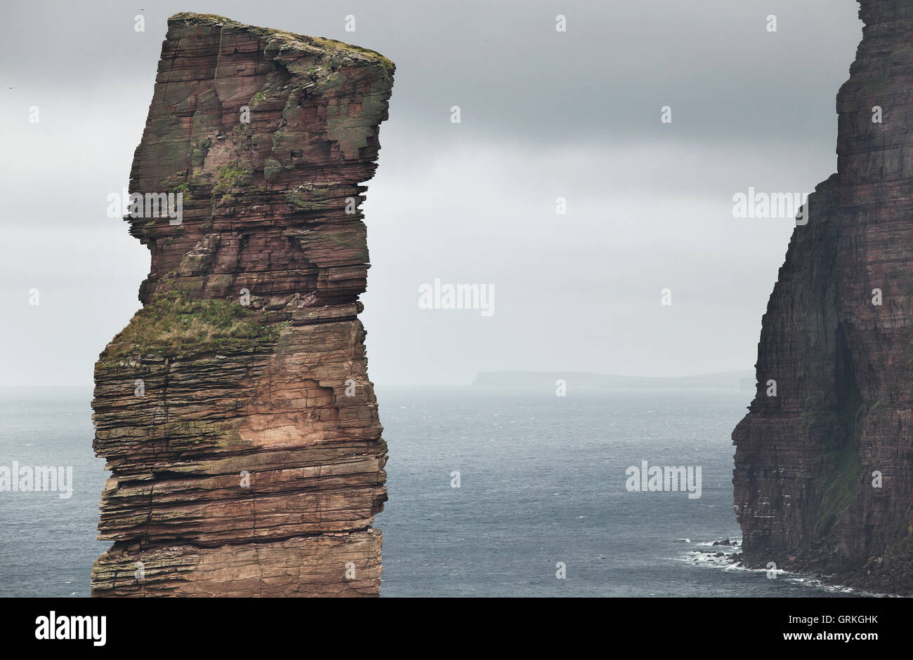 Scottish landscape in Orkney. Old man of Hoy. Scotland. UK Stock Photo ...