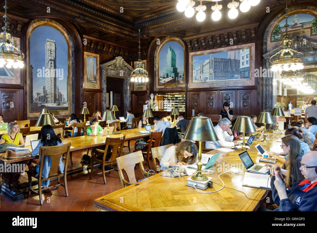 New York Public Library Reading Room High Resolution Stock Photography ...