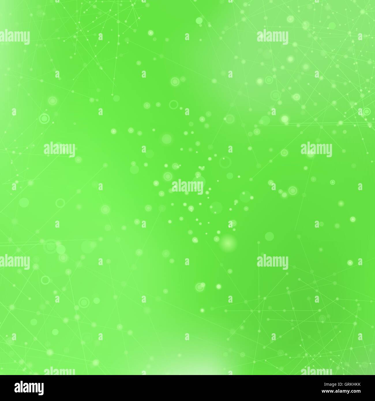 Vector Green Technology Background with Particle Stock Vector Image ...