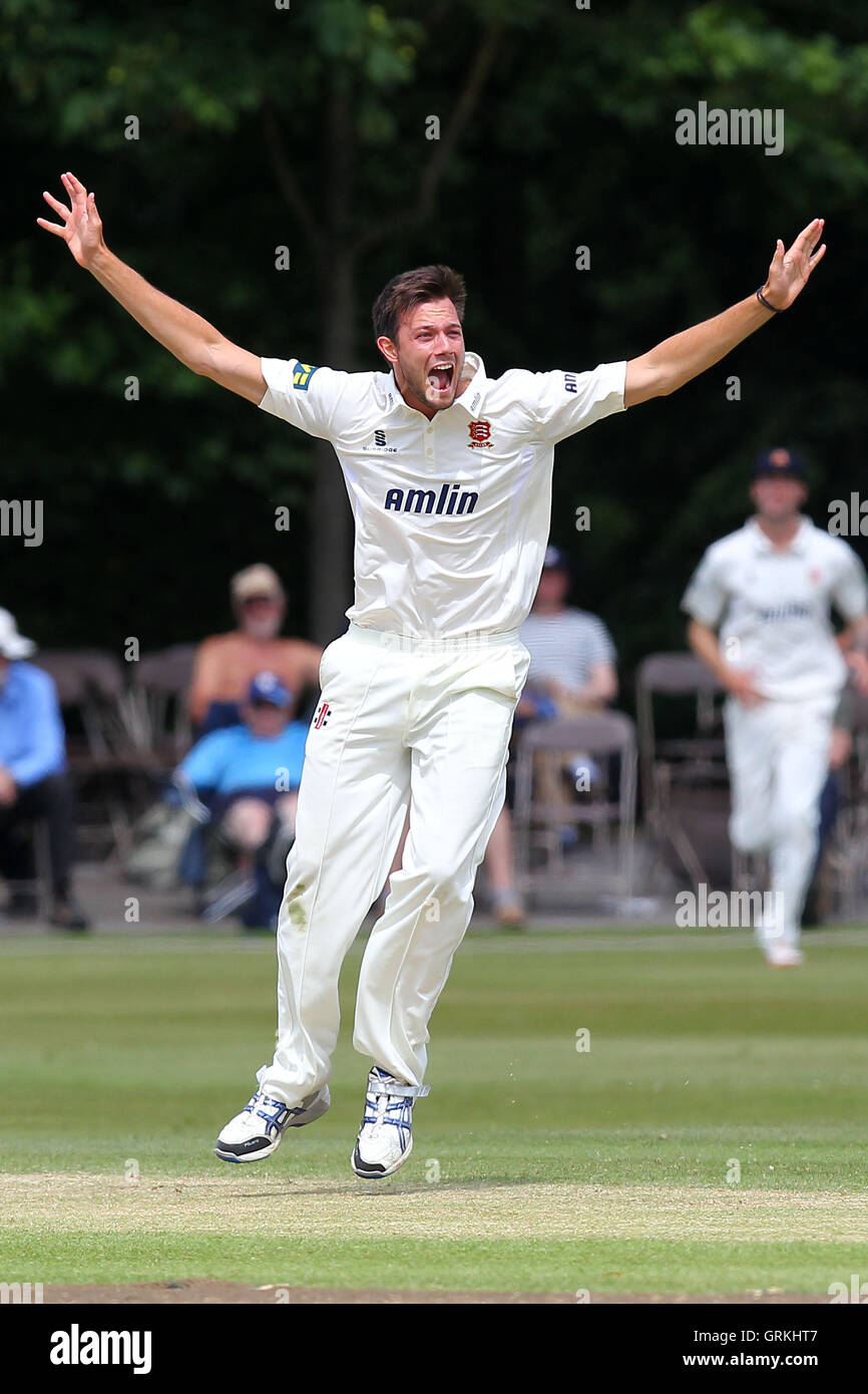 Tom Moore of Essex with a loud appeal for a wicket - Derbyshire CCC vs ...