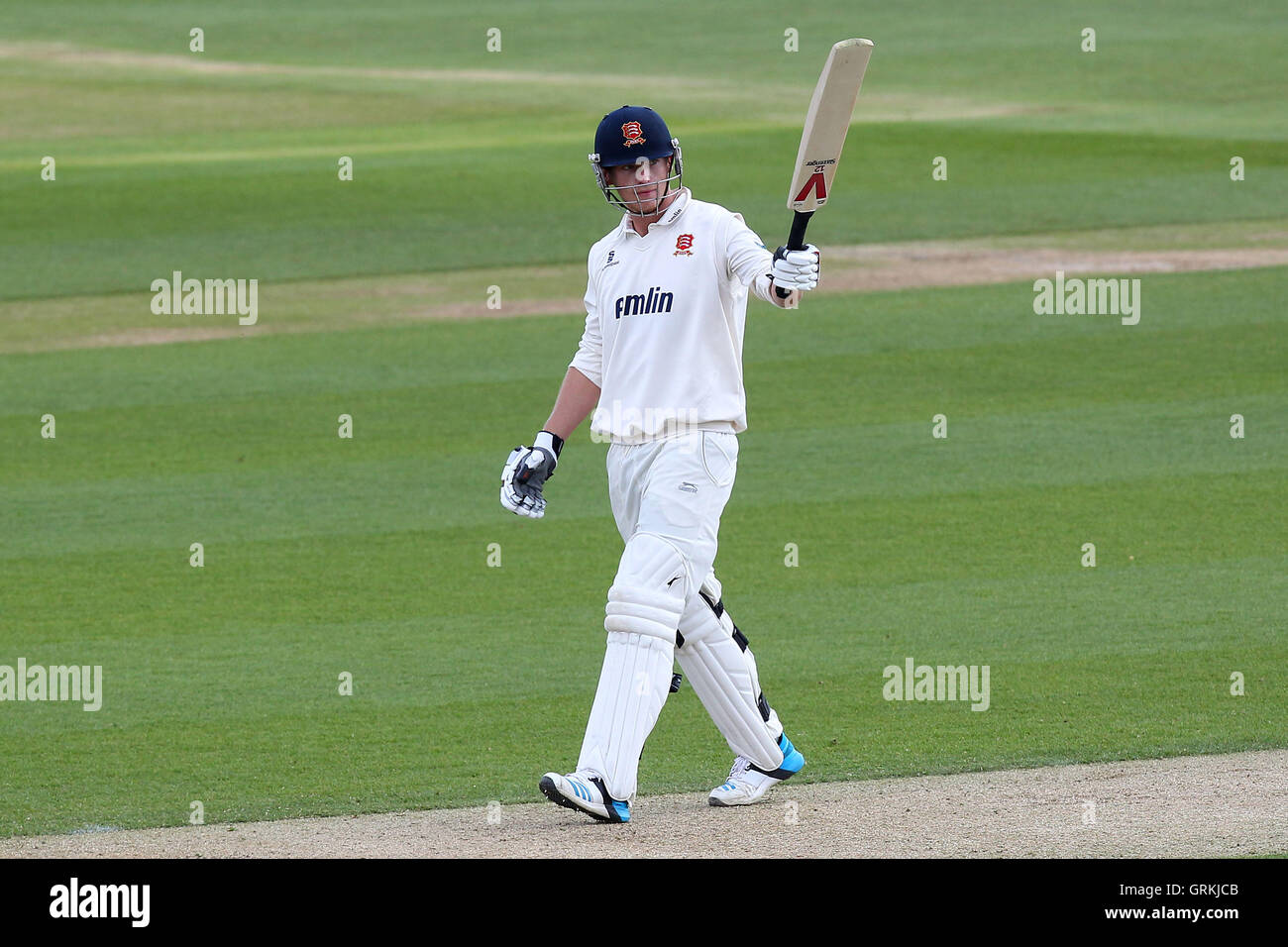 Tom Westley of Essex celebrates a half-century, 50 runs for his team ...