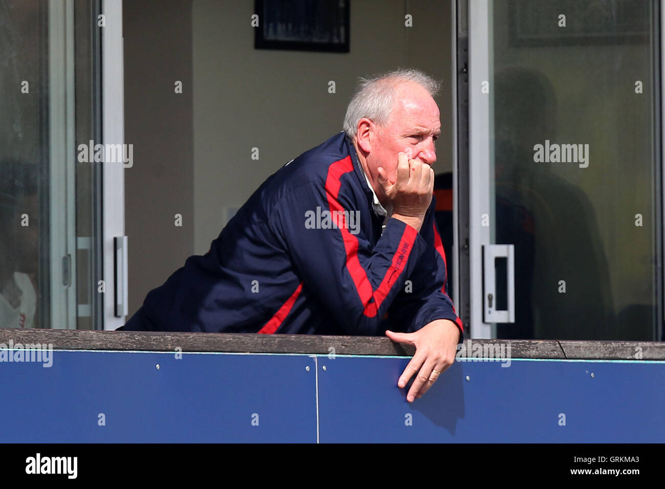 John Emburey looks on from the Essex dressing room balcony - Essex CCC ...