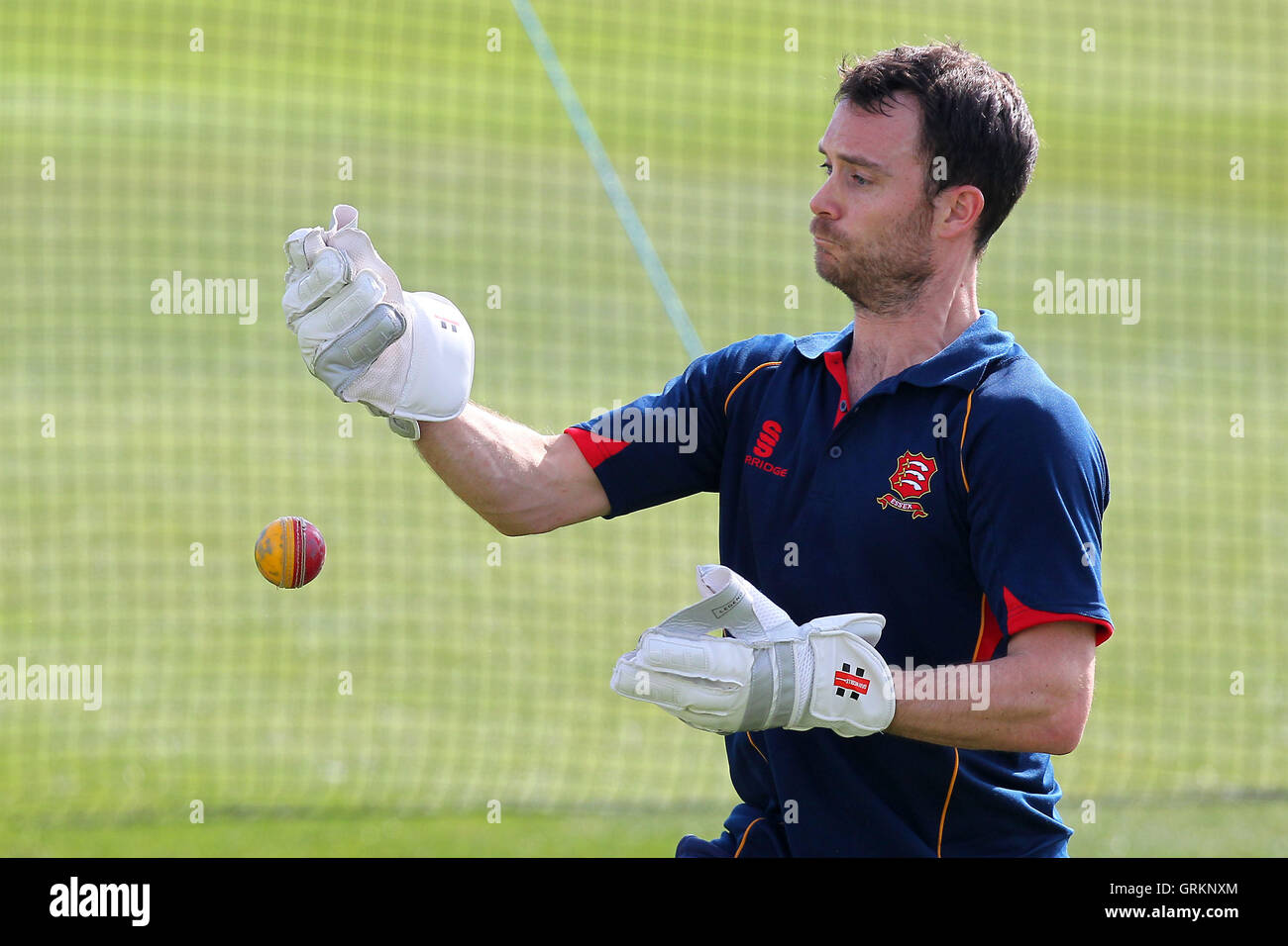 Essex captain James Foster during a catching practice session - Essex ...